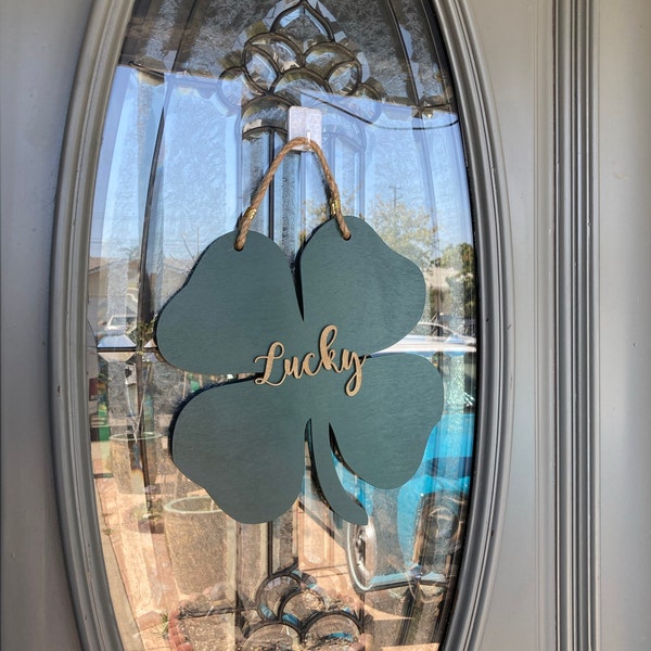 Irish Decor, St. Pattys Door Decor, Shamrock Door Hanger, St. Patricks ...