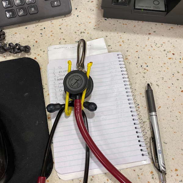 LARGE Japanese Fish Hook Stethoscope Holder - Etsy