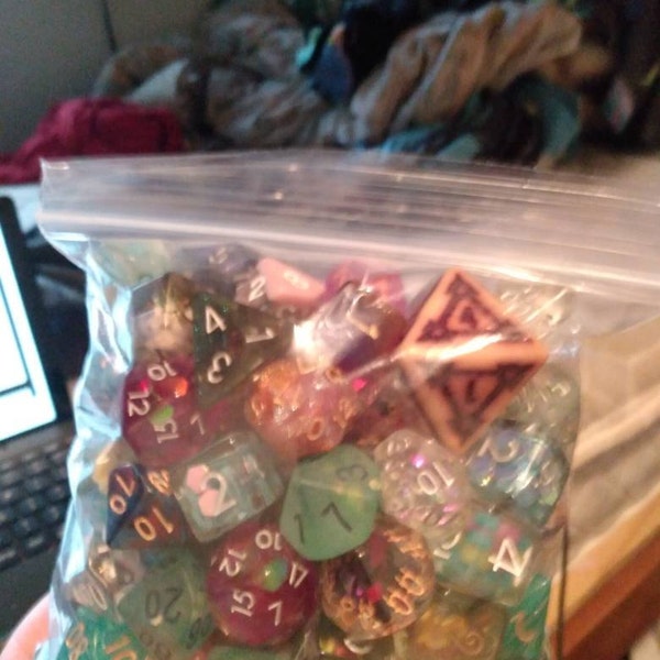 HALF Pound of DND Dice, Assorted Loose Dice, Dice by Weight, Dnd Dice ...