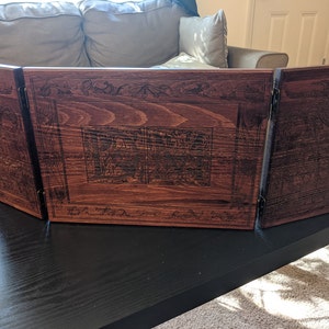Dungeon Master Screen Wooden RPG Screen Gift Dnd Gift - Etsy