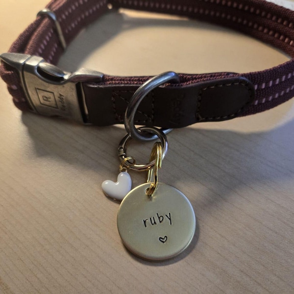 Flower Power Dog Tag, Daisy Dog Tag, Pet Id Tag, Personalized Dog Tag ...