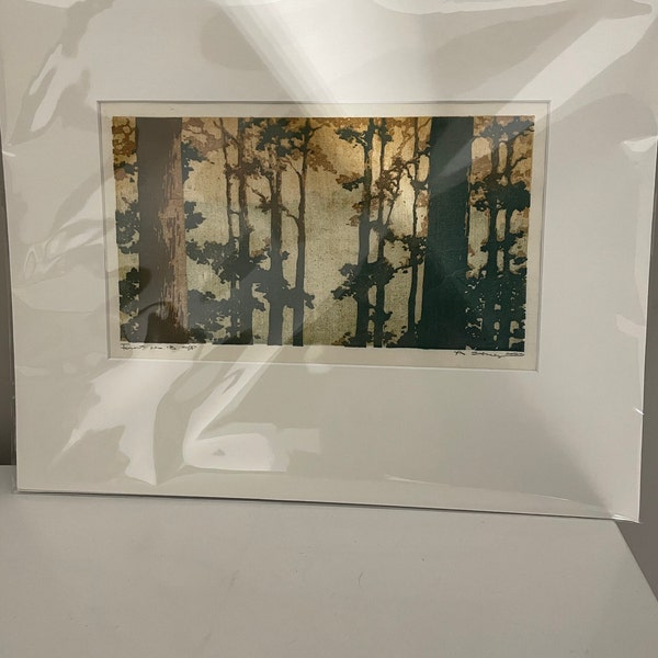 Tree No. 14 Woodblock Print Artist Proof - Etsy