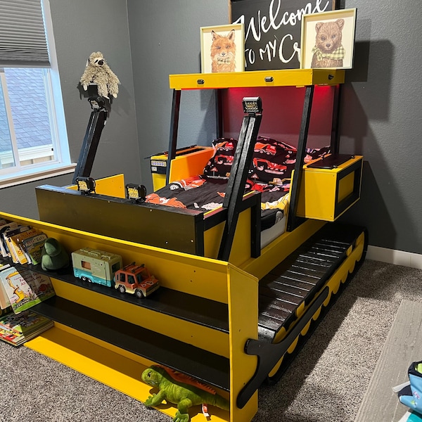 Twin Size Front End Loader Bed PLANS (plans Only), Create a ...