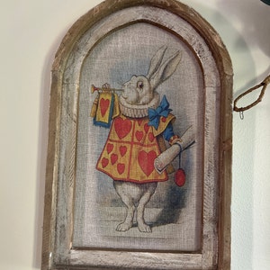 White Rabbit Wall Art 14 X 22 Arch Window | Etsy