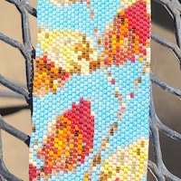 Sunset View Peyote Stitch Pattern Beaded Bracelet Pattern - Etsy Israel
