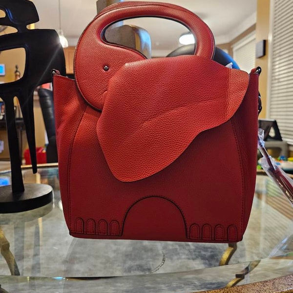 Delta Sigma Theta Inspired Elephant Handbag With Strap - Etsy