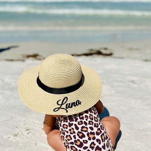 Baby, Infant, Toddler Floppy Beach Hat Personalized With Name or ...