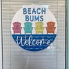 Beach Bums Welcome DIY Door Hanger Kit | Summer Door Sign | Laser Cut ...