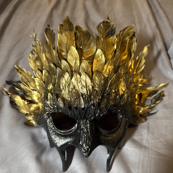 Gold Halloween Medusa Masquerade Devil Couple Party Eye Masks Set ...