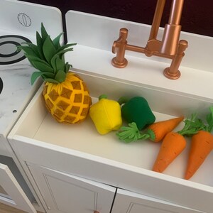Pepper Play Food felt Food, Vegetables, Fruit, Pretend Play Kids ...