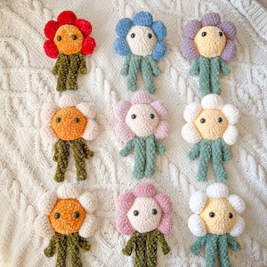 The ORIGINAL Groovy Flower Crochet Pattern / Low Sew Crochet - Etsy