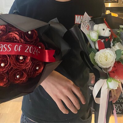 Phd Graduation Gift Graduation Bouquet Red Rose Bouquet Nurse ...