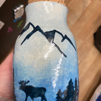 Candle Wax Melter, Made of Clay, Pink and White Hand Carved - Etsy