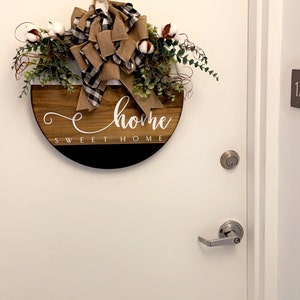 Wooden Welcome Sign With Vintage Charm, Rustic Country Home Decor ...