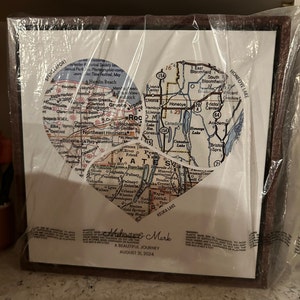 Personalized Milestones Map™ Housewarming Gift, Moving Gift 3-13 ...