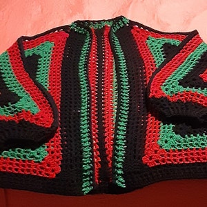 Crochet Hex Cardigan Pattern PDF INSTANT DOWNLOAD video - Etsy