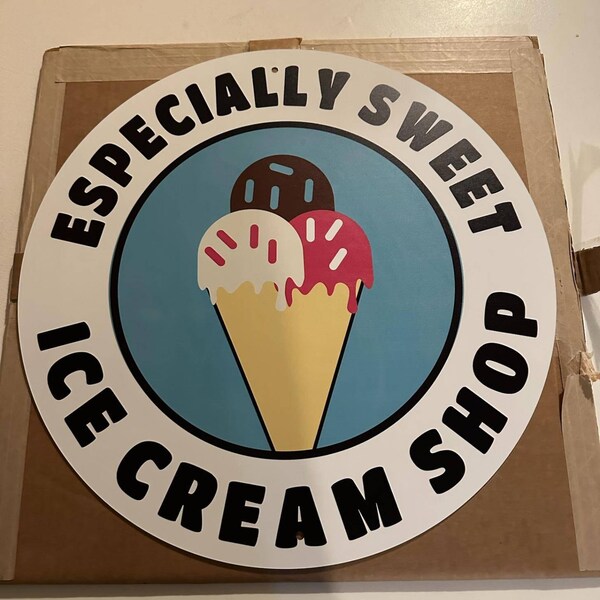 Custom Ice Cream Sign, Custom Ice Cream Shop, Ice Cream Shop, Frozen ...