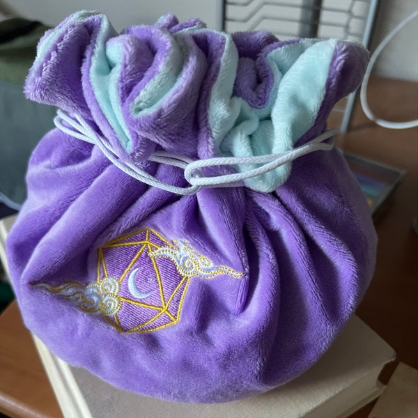 Dreamy Multi Pocket Dice Bag. Transportable Dice Storage for TTRPG Dice ...
