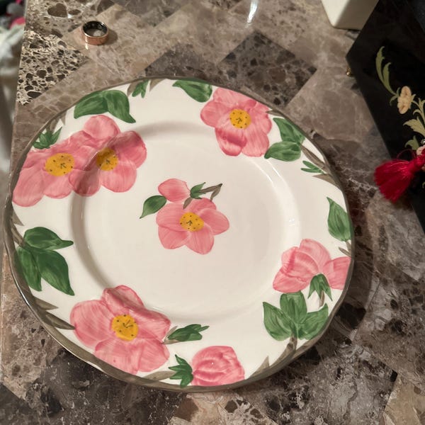 Franciscan Dinner Plates, Desert Rose Pattern - Etsy