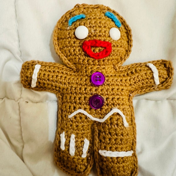Gingerbread Man Amigurumi Crochet Pattern (PDF) - Etsy