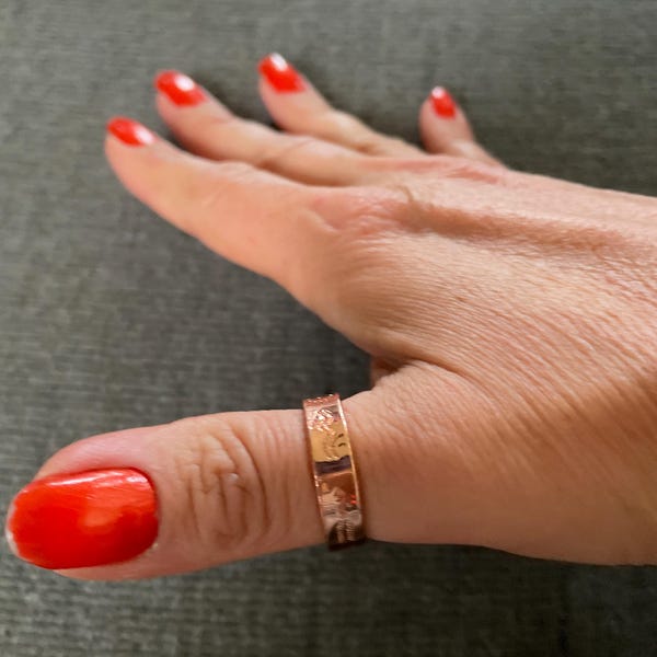 100% Pure Copper Magnetic Therapy Ring for Pain Relief & Healing - Etsy