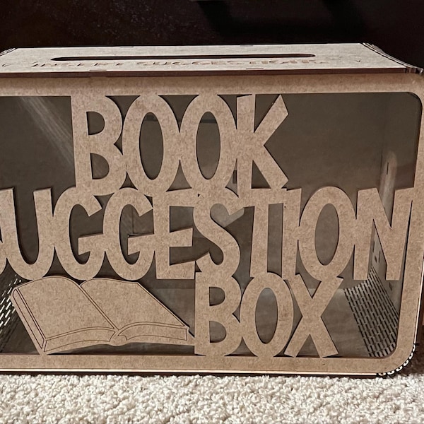 Lasercut Library Book Suggestion Box - Etsy