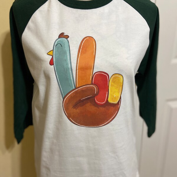 2 Files, Peace Sign Turkey PNG File, Thanksgiving Sublimation File - Etsy