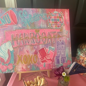 Custom Painted College Canvas - Etsy