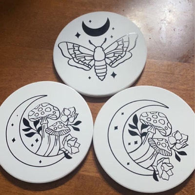 Handmade Christmas Décor Coasters Handmade Coasters Holiday - Etsy