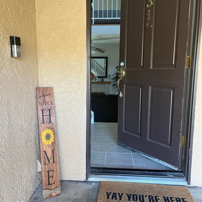 Police Firefighter Welcome Home Porch Sign Law Enforcement thin Blue ...