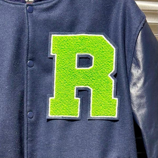 Custom Chenille Varsity Letter Leopard Print Patch ANY SIZE/LETTER - Etsy