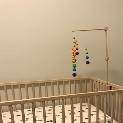 Baby Crib Wooden Mobile Arm, Baby Mobile Stand, Nursery Mobile Crib ...