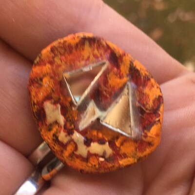 Large 14 Pink and Green Groutless Mirror Mosaic Yinyang. Dazzling Pink ...