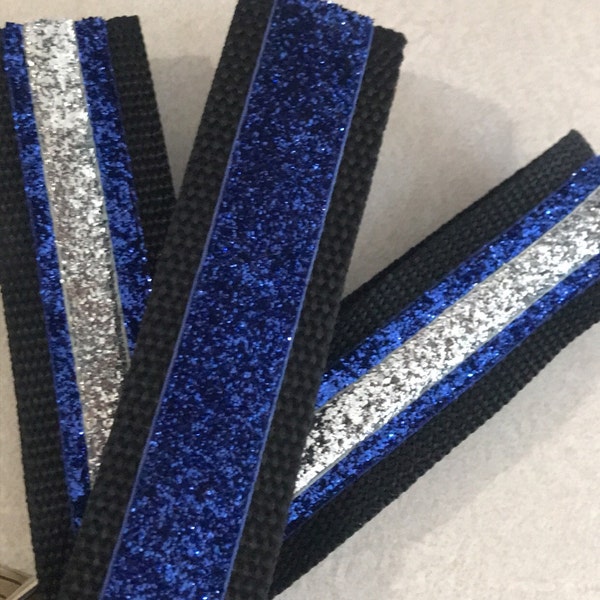 Back the Blue/thin Blue Line Glitzy Key Fob,police Officers/first ...