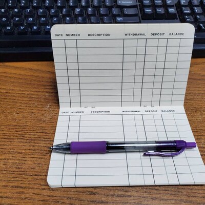 CHECKBOOK Register Traveler's Notebook Insert Choice of 23 Colors and 8 ...