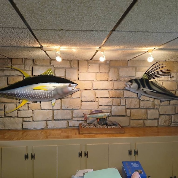 50” Barracuda Half Sided Fish Mount - Etsy