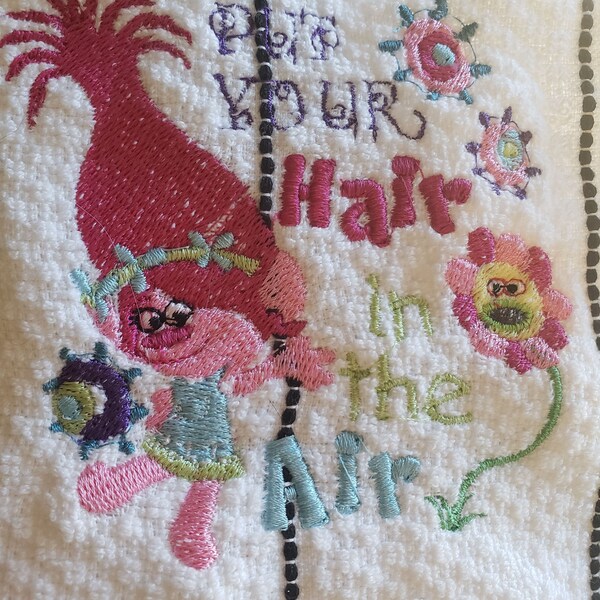 Trolls Machine Embroidery Design - Princess Poppy 4x4 - Etsy