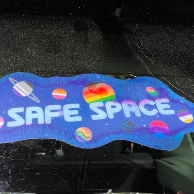 Safe Space Neurodiversity LGBTQ Ally Vinyl Decal Sticker - Etsy