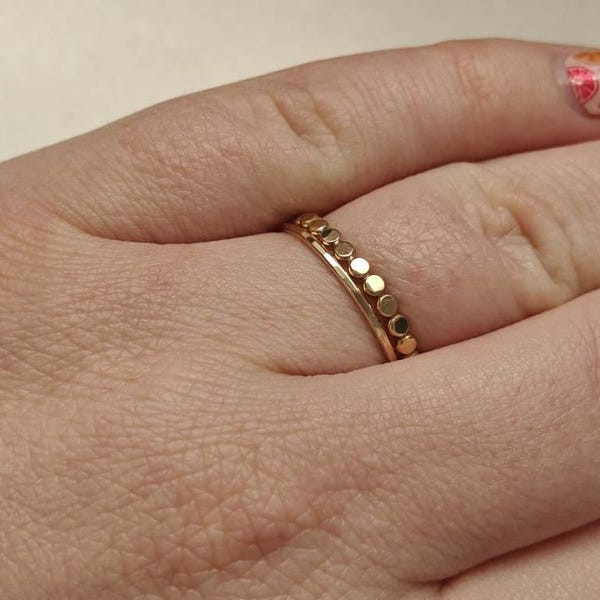 Tiny Heart Ring -stackable Ring- Dainty Ring Gold - Delicate Ring - 14k Gold Fill- Sterling ...