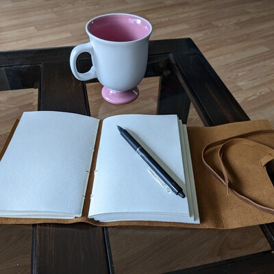 Handmade 5x7 Leather Journal. Vintage Style, Unlined, Great Gift for ...