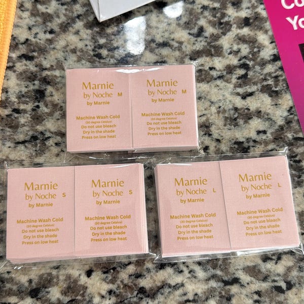 Personalized Quilt Labels, Large Hearts Labels, Custom Fabric Label ...