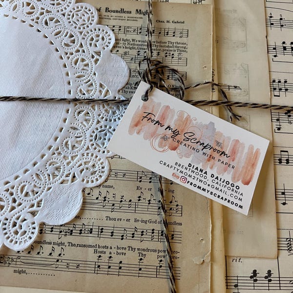 RESTOCK* Junk Journal Paper & Ephemera Mixed Grab Bag* 3 Sizes ...