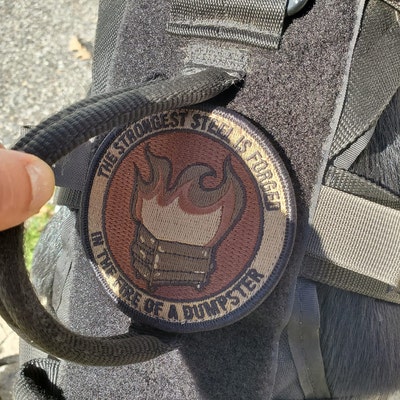 Dumpster Fire Morale Patch - Etsy