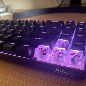 Koi Fish Keyboard Artisan Wrist Rest Rainbow Epoxy Resin | Etsy