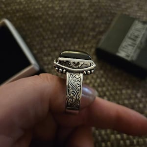 Sterling Silver Ring Man,antique Man Ring, Mens Ring, Handmade Sterling ...