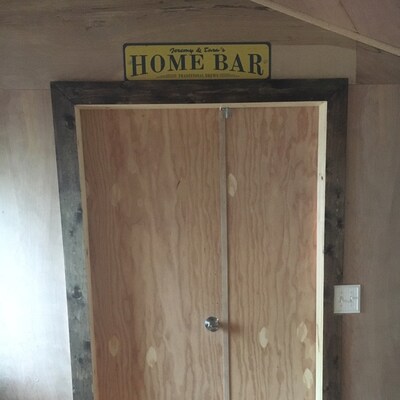 Home Bar Sign, Personalized Bar Sign, Traditional Brew Beer Sign ...