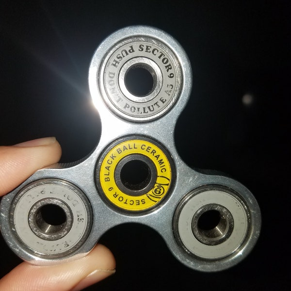 The Original Tri-beam Fidget Spinner in Polished Aluminum - Etsy