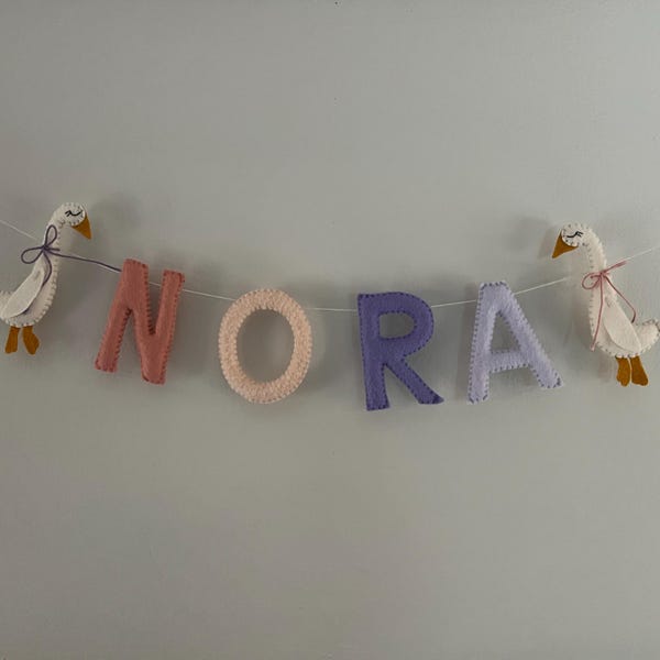 Custom Goose Felt Banner, Geese Banner for Nursery/room, Geese Garland ...