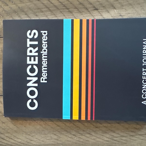Concert Journal | Track Favorite Concerts | Music Diary and Logbook ...