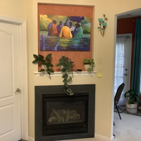 Baptism Wall Art, Black People Wall Art, African Art Canvas, Abstract ...